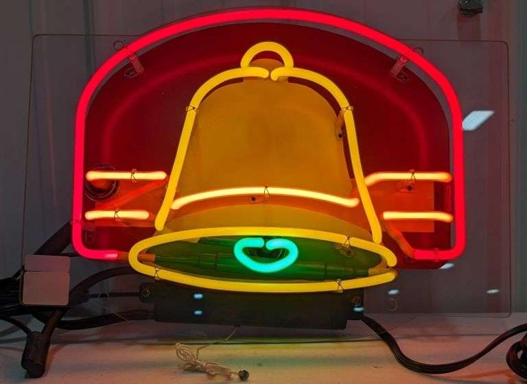 Retro Taco Bell Four-Color Neon Advertising Sign - Kraft Auction ...