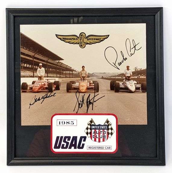 1985 Indy 500 Front Row Starters Photo & Autos - Kraft Auction Service, LLC