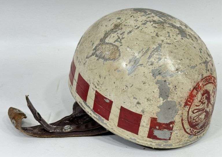 1950s-60s Motorcycle TT Racing Helmet - Kraft Auction Service, LLC