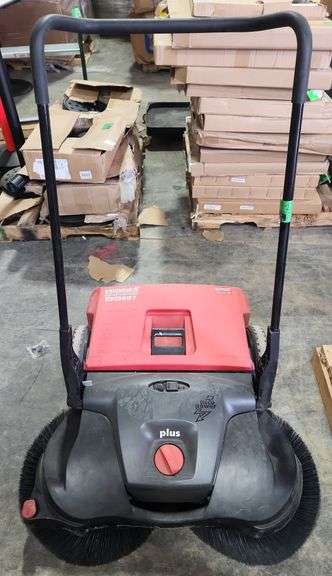 Bissell Commercial BG697 38" Battery Powered Triple Brush Power Sweeper ...