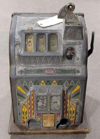1930's Mills 5 Cent Goose Neck Slot Machine - Kraft Auction Service, LLC