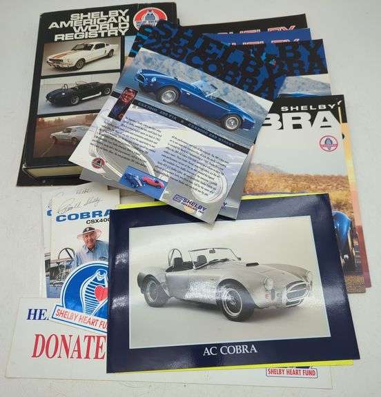 (J) Shelby Cobra. Pamphlets, Books, Stickers and more. - Kraft Auction ...
