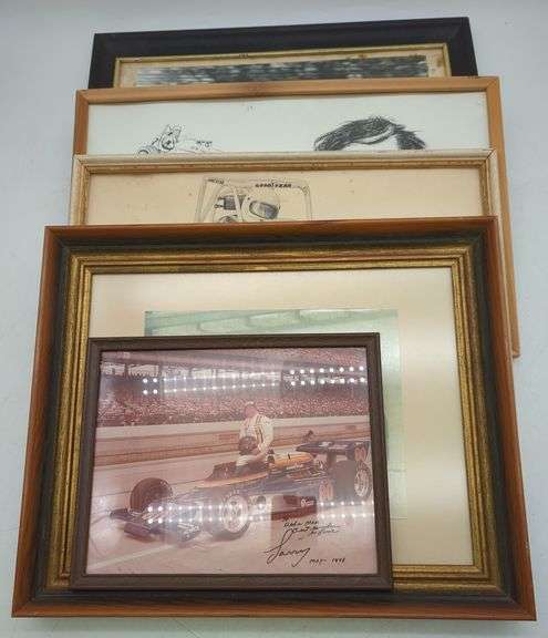 (J) Larry Dickson Pictures w/Various Cars. 16 x 13 inch. - Kraft ...