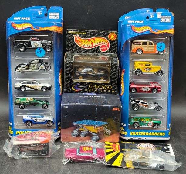 (H) Hot Wheels Collection Includes 2 Five Pack Police Cruisers, 2 Five ...