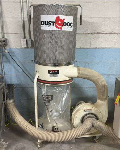 JET Dust Collector With Dust Dog V-Weave Filter - Kraft Auction Service ...