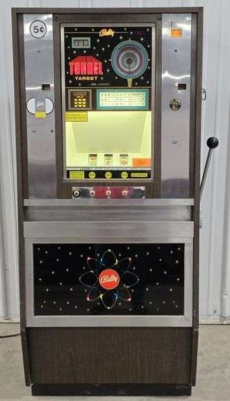 1970's Bally Tunnel Target 5 Cent Slot Machine - Kraft Auction Service, LLC