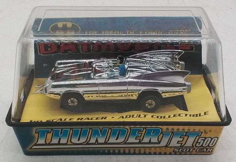 (H) Johnny Lighting Batmobile HO Scale Racer Thunder Jet 500 Slot Car 3 ...