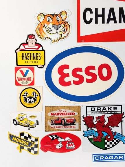 (20) Vintage Racing Decals - Kraft Auction Service, LLC