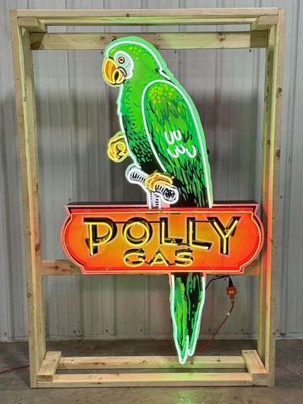SST Custom Polly Gas Neon Sign 72x45 - Kraft Auction Service, LLC