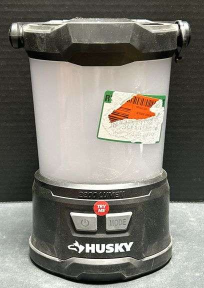 (EZ) Husky 2200 Lumens Hybrid Power Dimmable Lantern - Kraft Auction ...