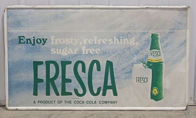 Vintage SST Fresca Advertising Sign - Kraft Auction Service, LLC