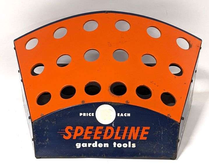 Vintage Metal Speedline Garden Tools Store Display - Kraft Auction ...