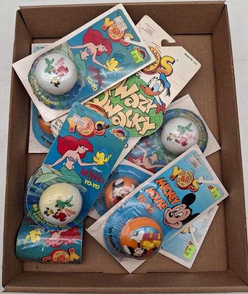 (J) Disney The Radical Yo-Yos. Including Ariel, Mickey Mouse, and ...