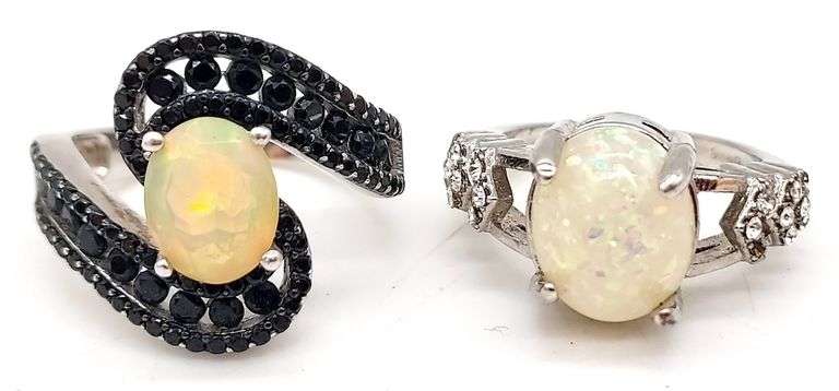 (MC) Two Sterling Silver Rings - Kraft Auction Service, LLC