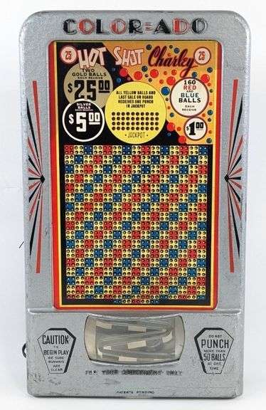 Color-Ado 25 Cent Lighted Punch Board Machine - Kraft Auction Service, LLC