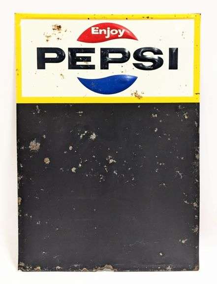 Vintage SST Pepsi Menu/Chalkboard Advertising Sign - Kraft Auction ...