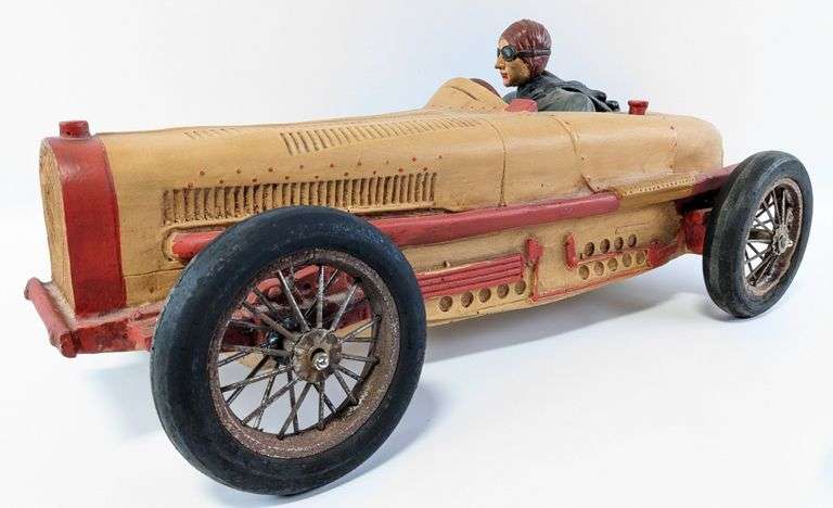 Large Resin Bugatti Type Racer - Kraft Auction Service, LLC