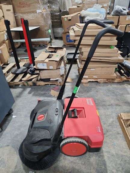 Bissell Commercial BG697 38" Battery Powered Triple Brush Power Sweeper ...