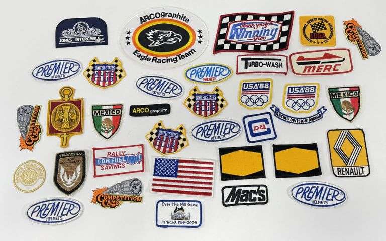 Bobby Unser's Vintage Racing Patches - Kraft Auction Service, LLC
