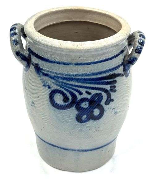 Cobalt Blue Salt Glaze Westerwald German Crock - Kraft Auction Service, LLC