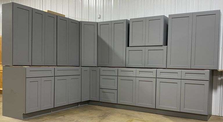 PACIFIC GRAY Premium Kitchen Cabinets - Kraft Auction Service, LLC