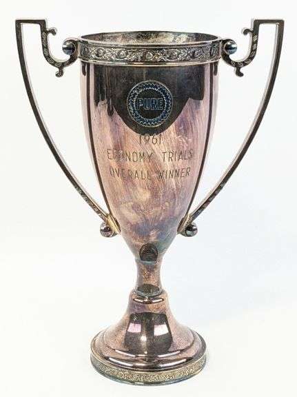 1961 Pure Economy Trials Overall Winner Trophy - Kraft Auction Service, LLC