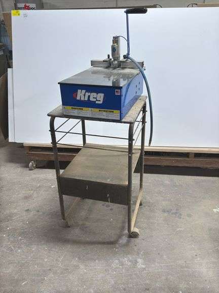 Kreg DB55 Foreman 3/4 HP Semi-Automatic Pneumatic Pocket Hole Machine ...