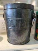 Bread Box, Lard Container, Salt, and Pepper Shakers. - Kraft Auction ...