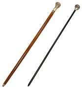 German Engraved Metal & Sterling Walking Canes - Kraft Auction Service, LLC