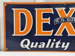 Vintage SST Dexter Cigar Embossed Sign - Kraft Auction Service, LLC