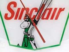 Restored Pam Sinclair Dino Lighted Clock - Kraft Auction Service, LLC