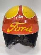 1960s-70s Ford Drag Racing Helmet Tommy Ivo - Kraft Auction Service, LLC