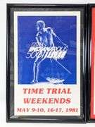 (3) Framed Indy Time Trials Posters - Kraft Auction Service, LLC