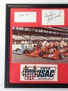 1975 Indy 500 Front Row Starter Photo & Autographs - Kraft Auction ...