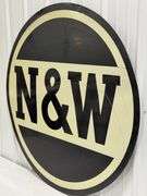 4ft Vintage Norfolk & Western Railway N&W Sign - Kraft Auction Service, LLC