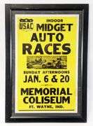 1974 Midget Auto Races Ft. Wayne Poster - Kraft Auction Service, LLC
