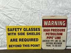 (G) Directional Signs Including Danger , Caution, Warning and more ...