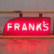 Vintage SSP "Frank's" Neon Sign - Kraft Auction Service, LLC
