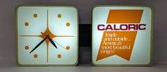 Vintage Caloric Ranges Lighted Advertising Clock - Kraft Auction ...