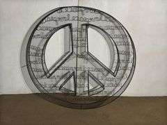 (W) Metal Peace Sign Home Accessory - Kraft Auction Service, LLC
