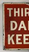 Antique SSP Chicago Third Rail Danger Sign - Kraft Auction Service, LLC