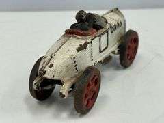 Cast Iron Race Car With Driver Toy - Kraft Auction Service, LLC