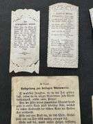 (8) Antique German Diecut Prayer Devotional Cards - Kraft Auction ...