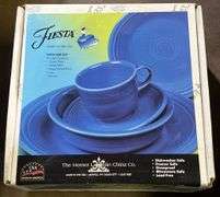 (AB) Fiesta Ware Lapis Blue 5 Piece Place Setting - Kraft Auction ...