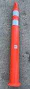 Delineator Post: Meets MUTCD Requirements, Temporary, Orange, 43 in ...
