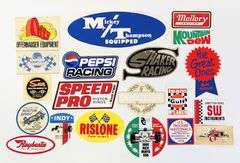 (20) Vintage Racing Decals - Kraft Auction Service, LLC