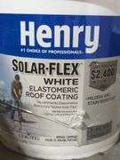 Henry Solar-Flex White Elastomeric Roof Coating - Kraft Auction Service ...