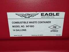 Eagle Biohazard Step-On Waste Basket (16 Gallons) (Model 947-BIO ...