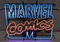 Marvel Comics Two-Color Neon Advertising Sign - Kraft Auction Service, LLC