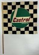 Vintage Castrol Motor Oil Checkered Race Flag - Kraft Auction Service, LLC
